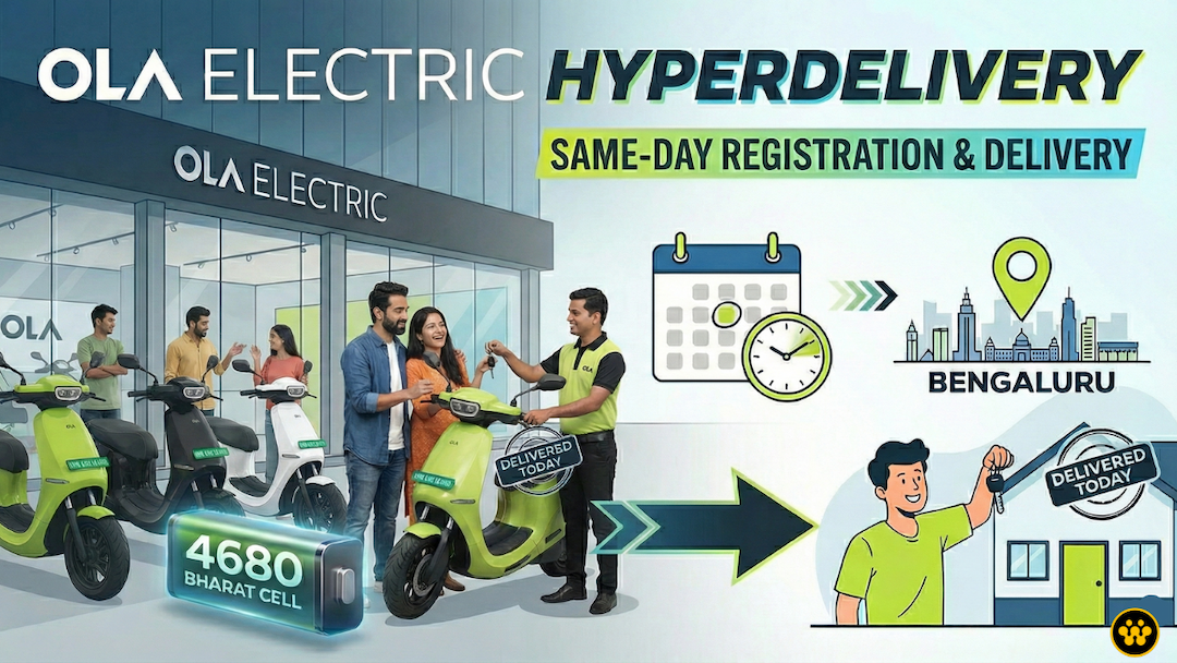 Ola Electric Hyperdelivery: Same-Day Delivery for 4680 Bharat Cell EVs ...