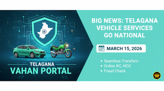 Telangana to Join Vahan Portal: New Vehicle Rules Mar 15 | EVINDIA