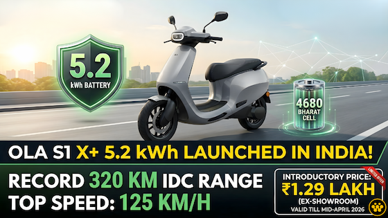 Ola S1 X+ 5.2 kWh Launched at ₹1.29 Lakh: Check Offers | EVINDIA