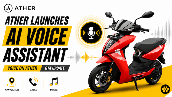 Ather Launches 'Voice on Ather' AI Assistant: All Details | EVINDIA